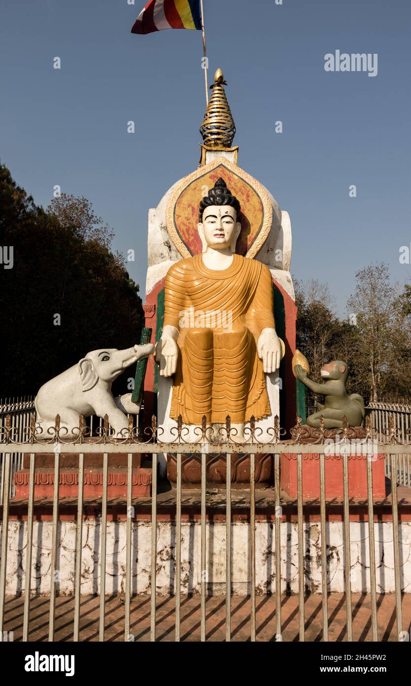Statue of Buddha at Shreenagar, Tansen, Palpa, Nepal Stock Photo - Alamy