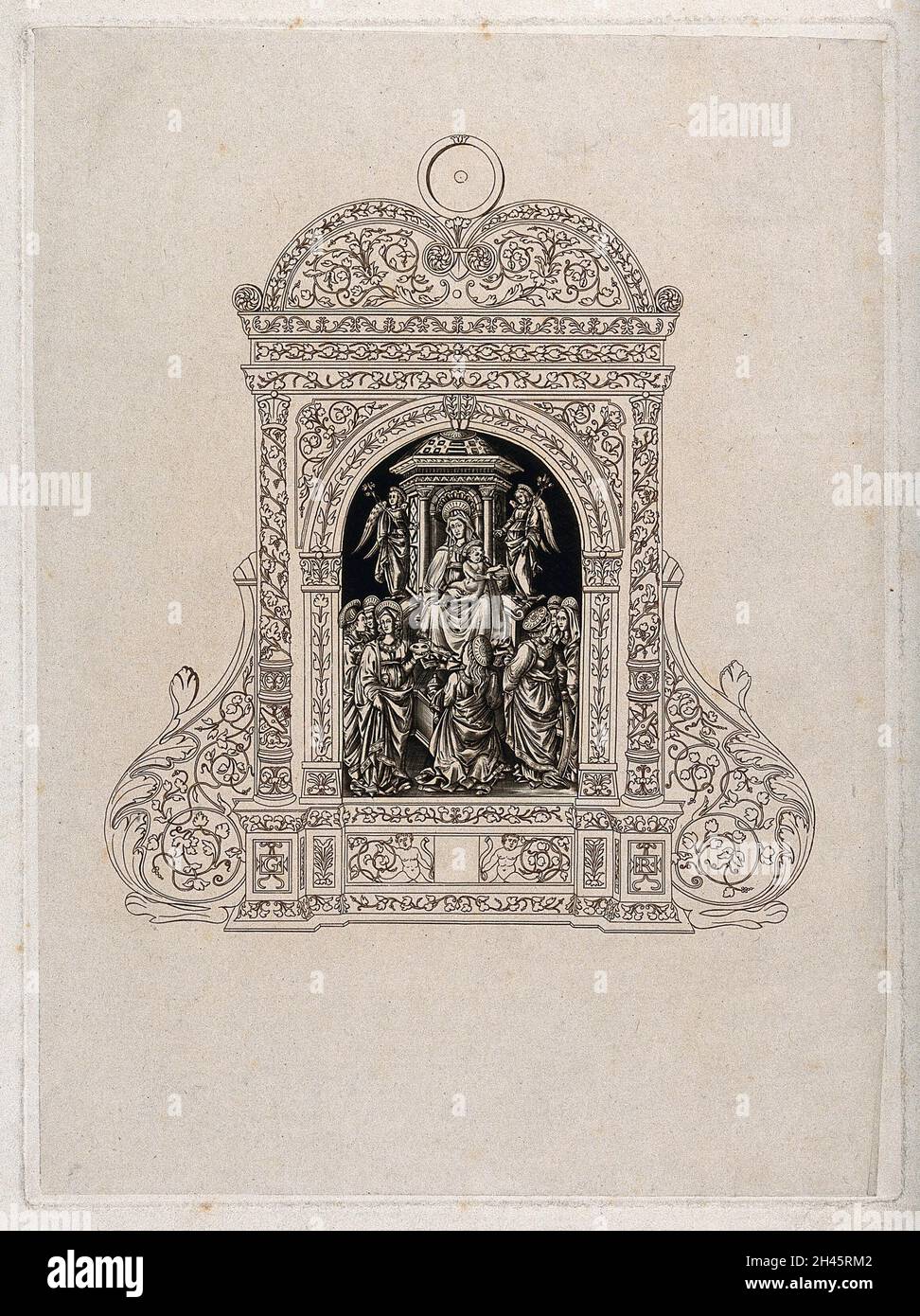 Saint Mary (the Blessed Virgin) with the Christ Child, Saint Lucy ...