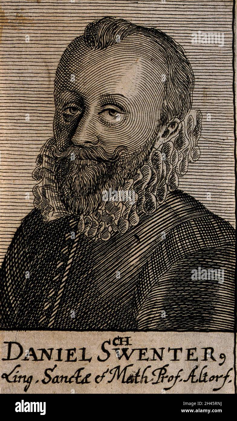 Daniel Schwender. Line engraving, 1688 Stock Photo - Alamy