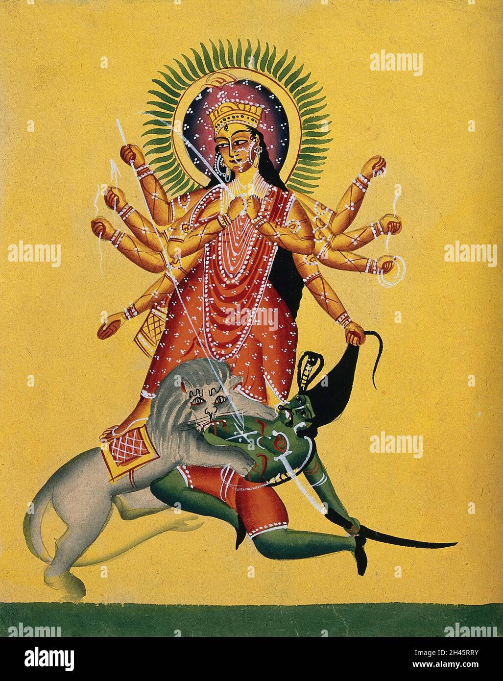 Durga slaying mahishasura hi-res stock photography and images - Alamy