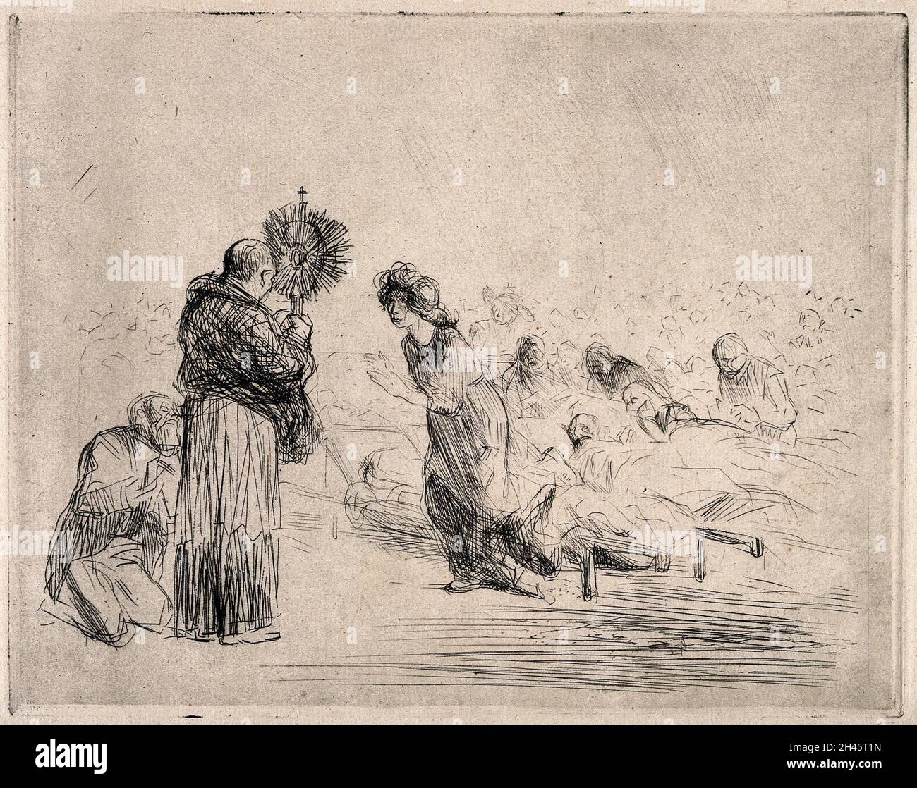 Monstrance etching hi-res stock photography and images - Alamy