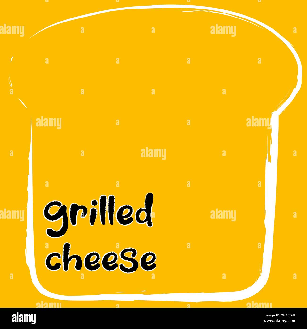 lettering cheese logo for grilling from abstract slice of bread 1 Stock ...