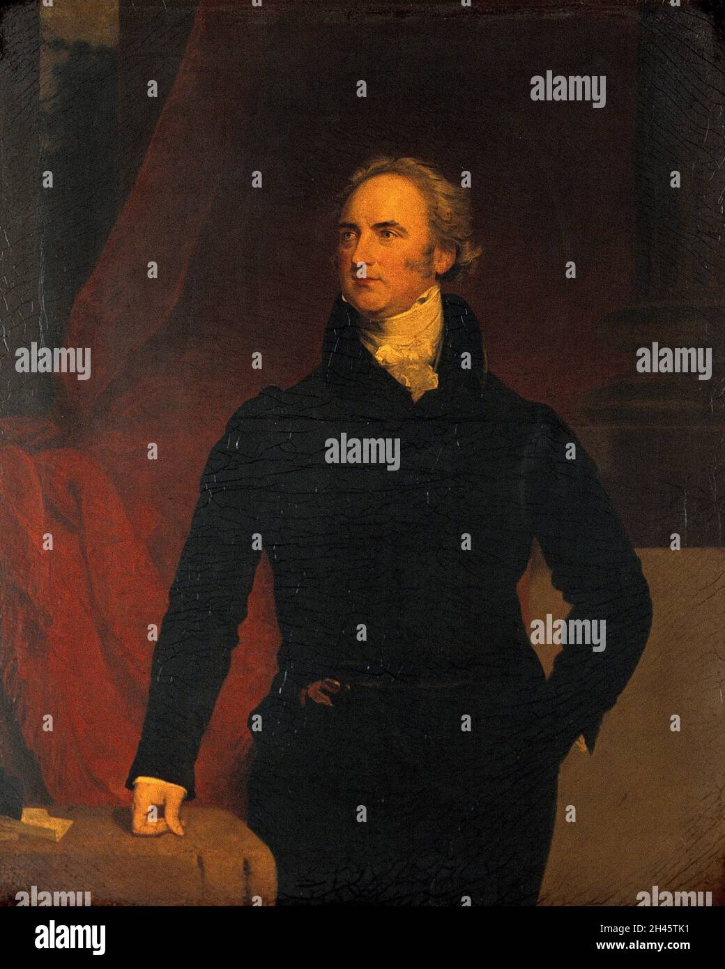 Sir Astley Paston Cooper. Oil painting after Sir Thomas Lawrence Stock ...