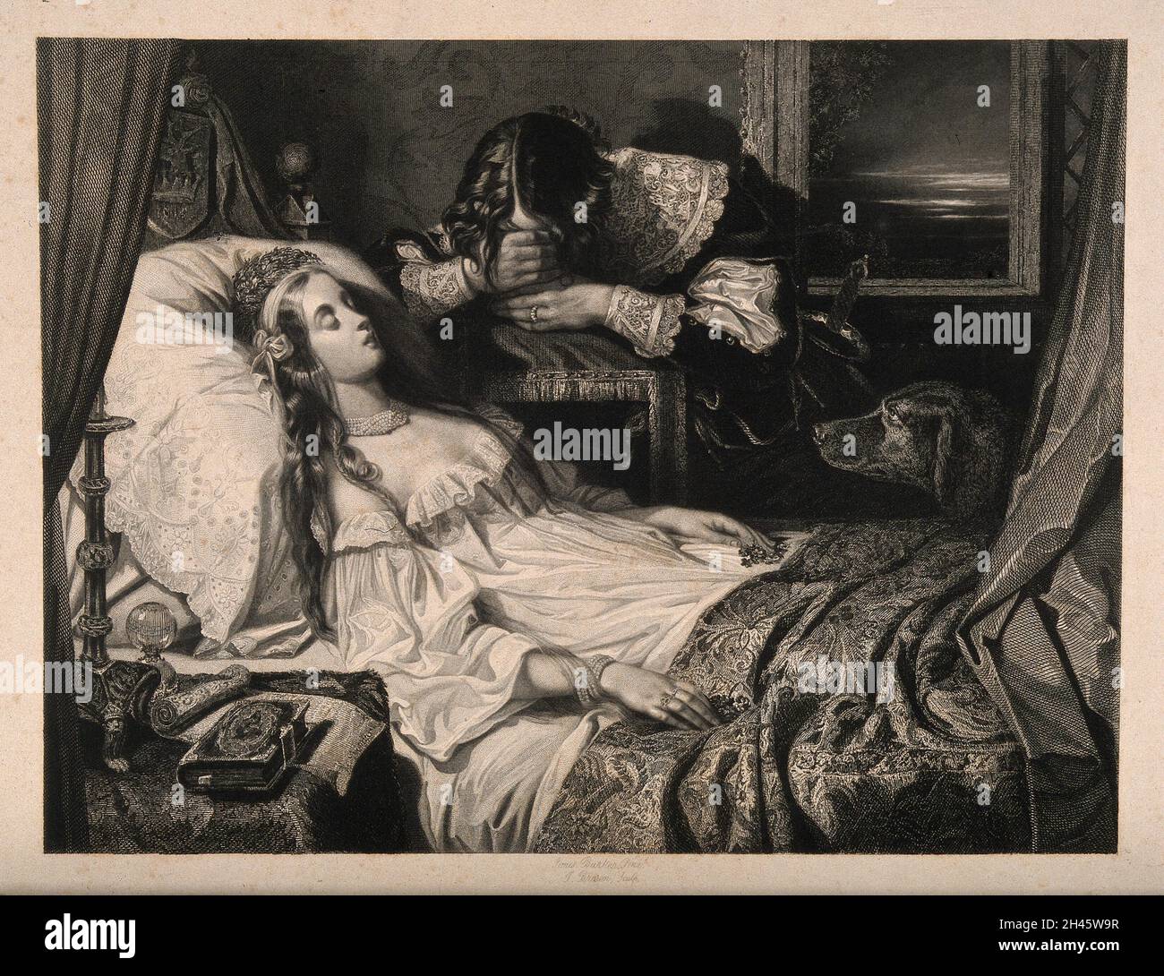 Death bed scene victorian hi-res stock photography and images - Alamy