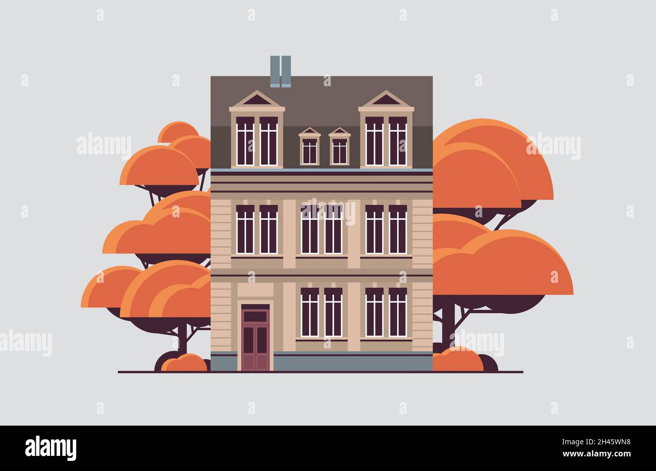 modern house building exterior urban building facade horizontal ...