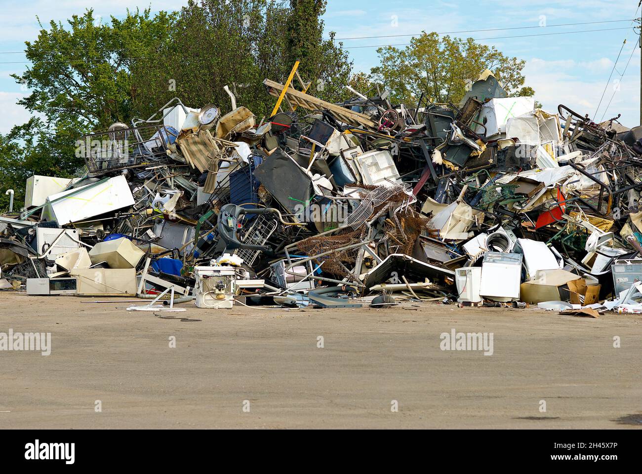 A variety of household items dumped off by citizens at a county ...