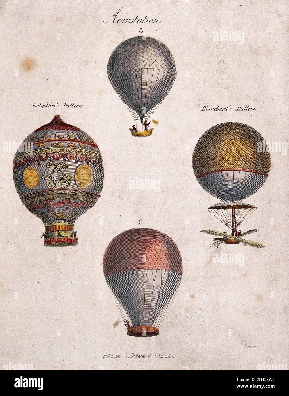 Early history of ballooning hi-res stock photography and images - Alamy