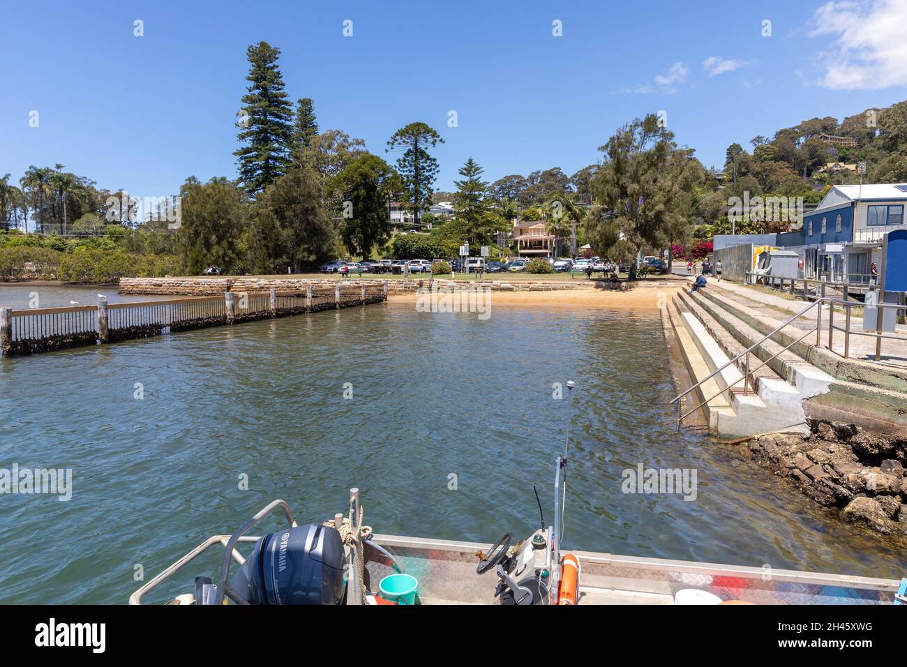 Bayview baths and historic wharf, Bayview is a suburb of Sydney in the ...