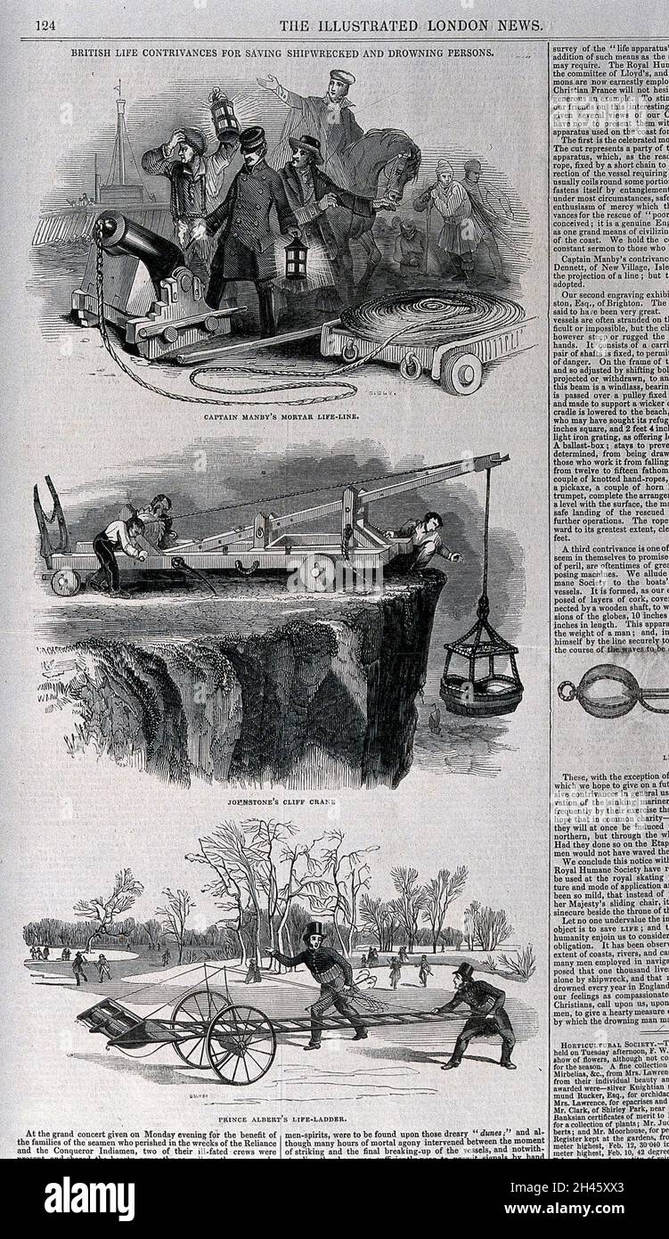 A group of men, some with lanterns stand behind a cannon which is ...