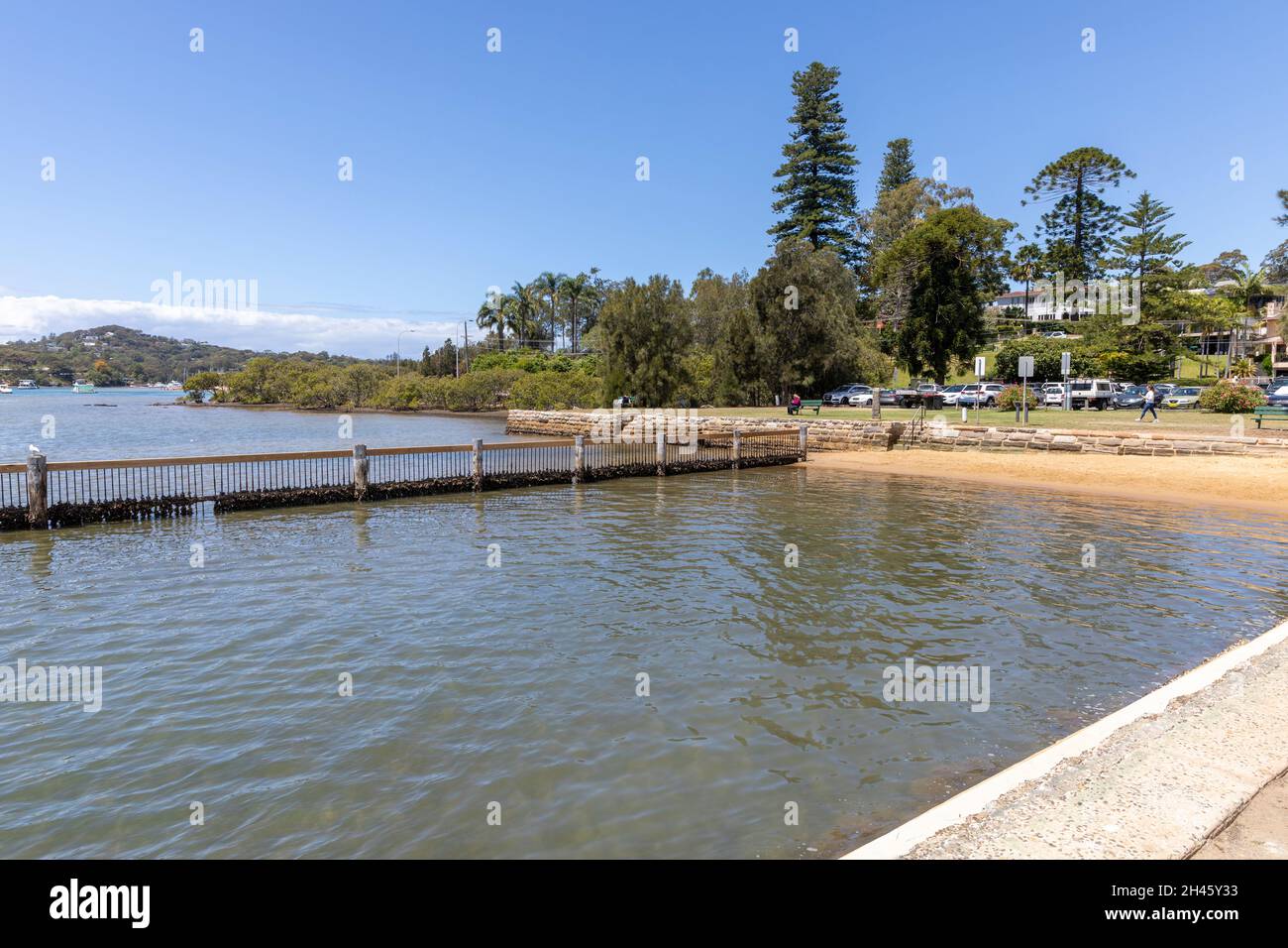 Bayview,Sydney historic wharf and Bayview baths on the shores of ...