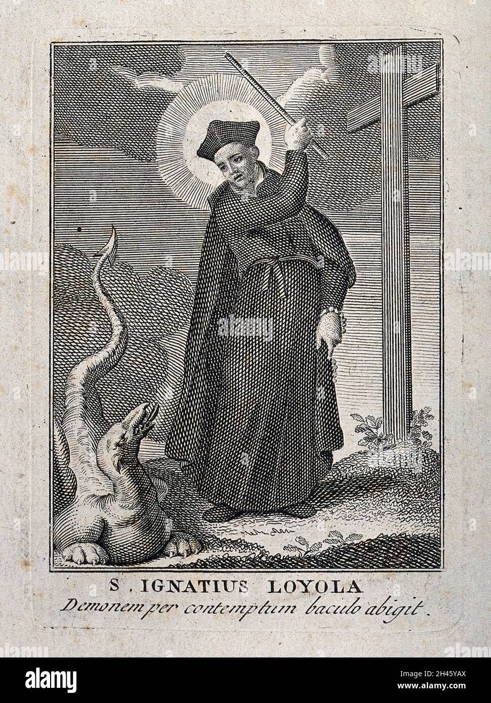 Saint Ignatius of Loyola. Engraving Stock Photo - Alamy