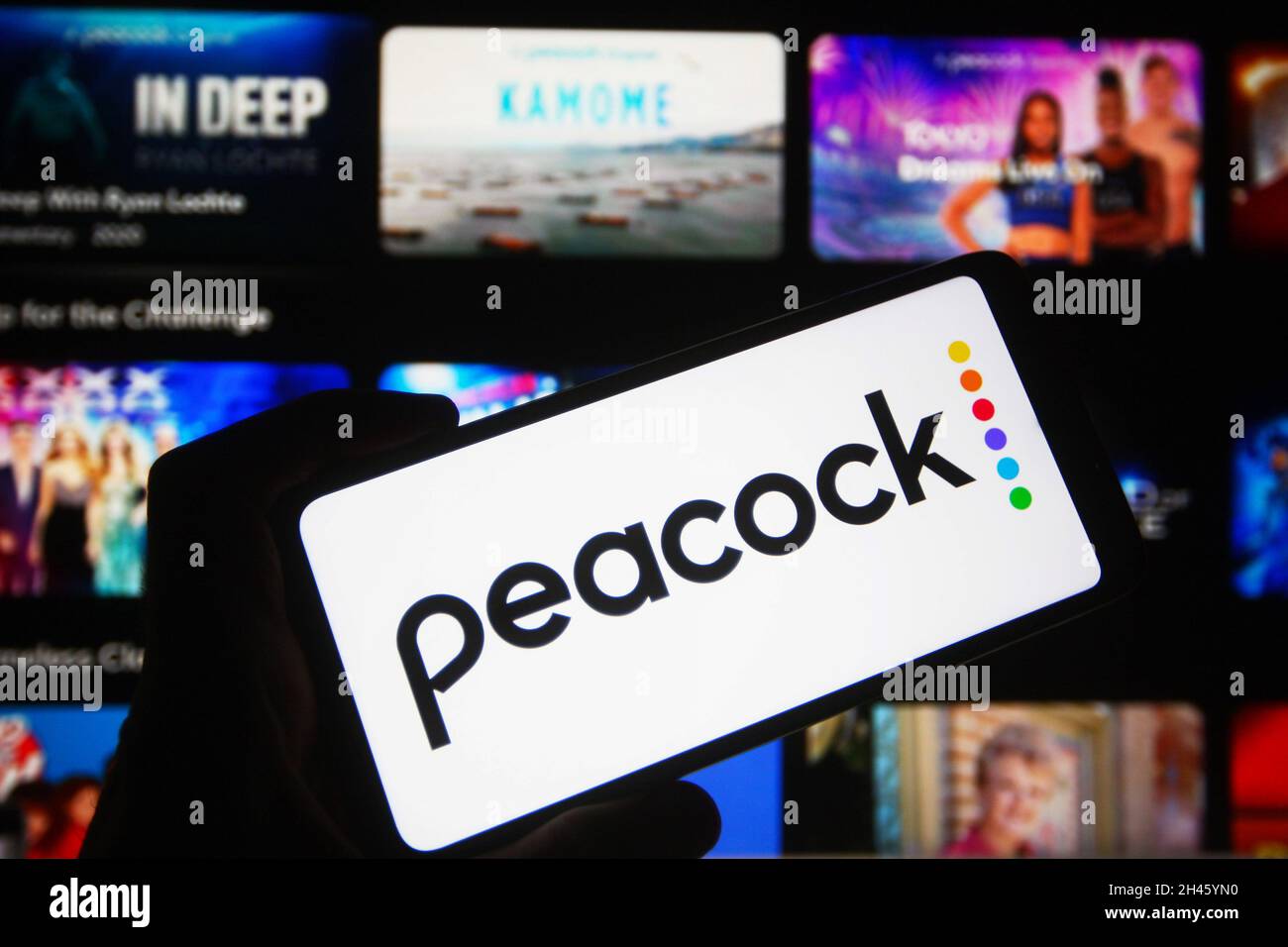Peacock video streaming logo hi-res stock photography and images - Alamy