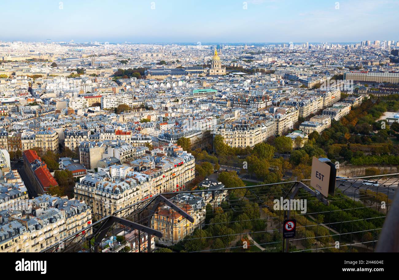 Aerial panoramic view of Paris Stock Photo - Alamy
