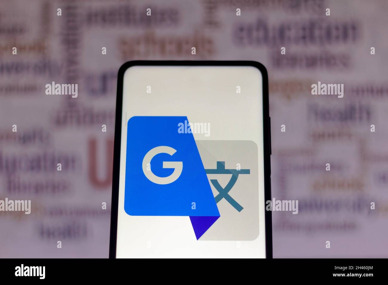 Brazil. 31st Oct, 2021. In this photo illustration the Google Translate ...