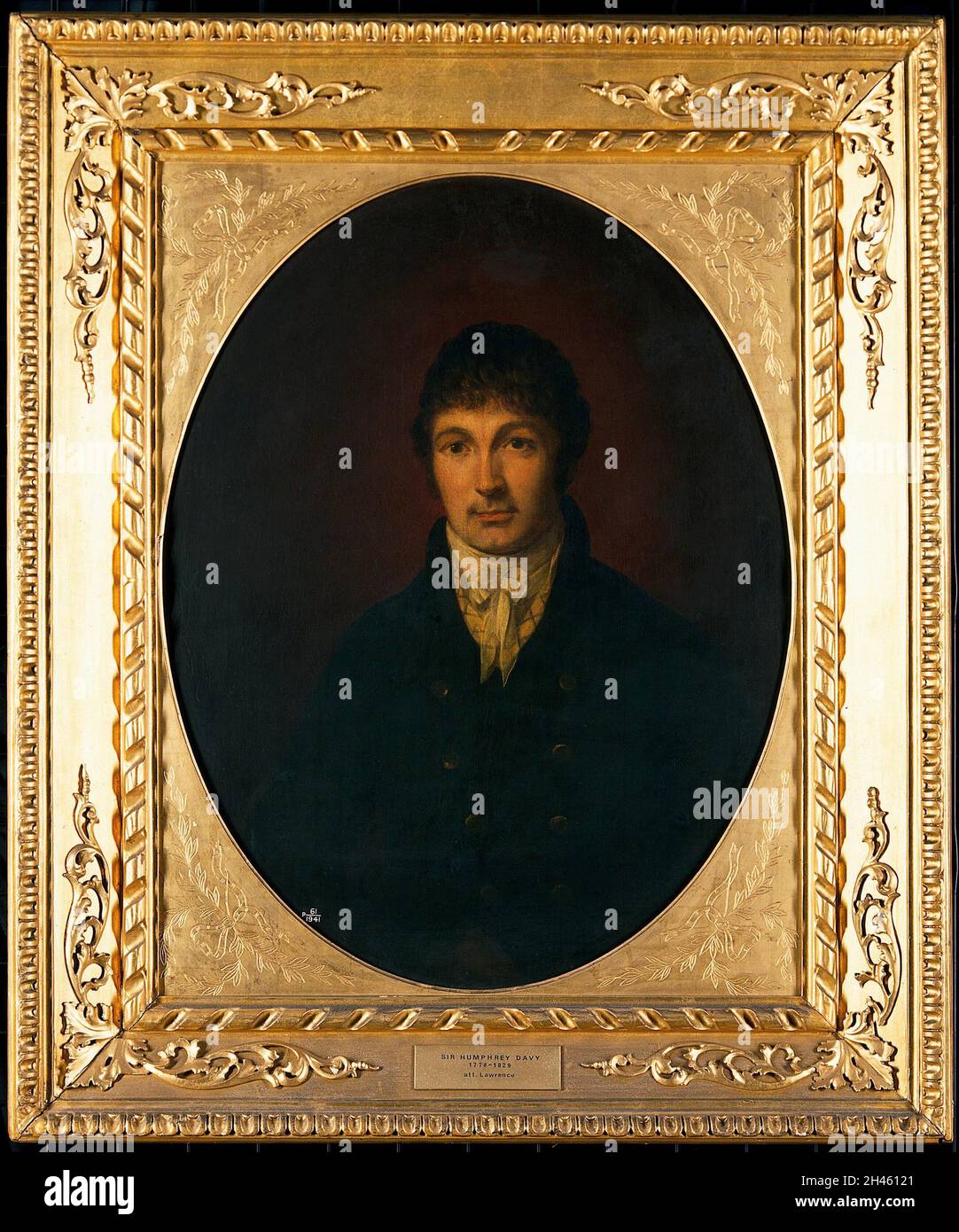 Sir Humphry Davy. Oil painting Stock Photo - Alamy