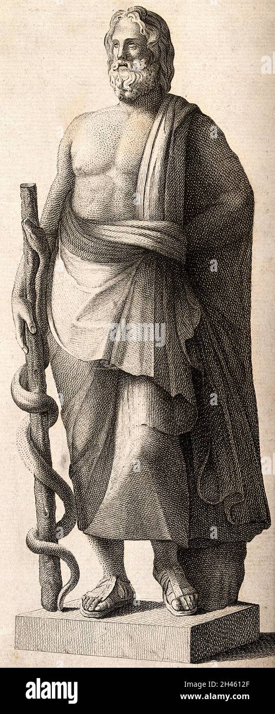 Aesculapius etching hi-res stock photography and images - Alamy