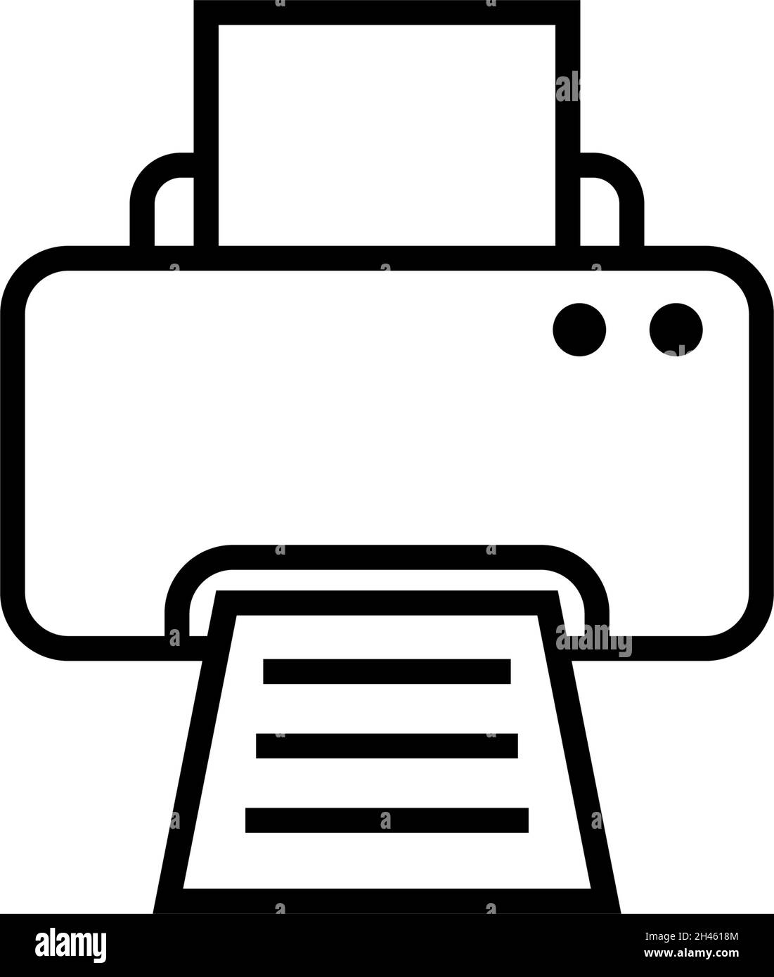 Printer icon Black and White Stock Photos & Images - Alamy