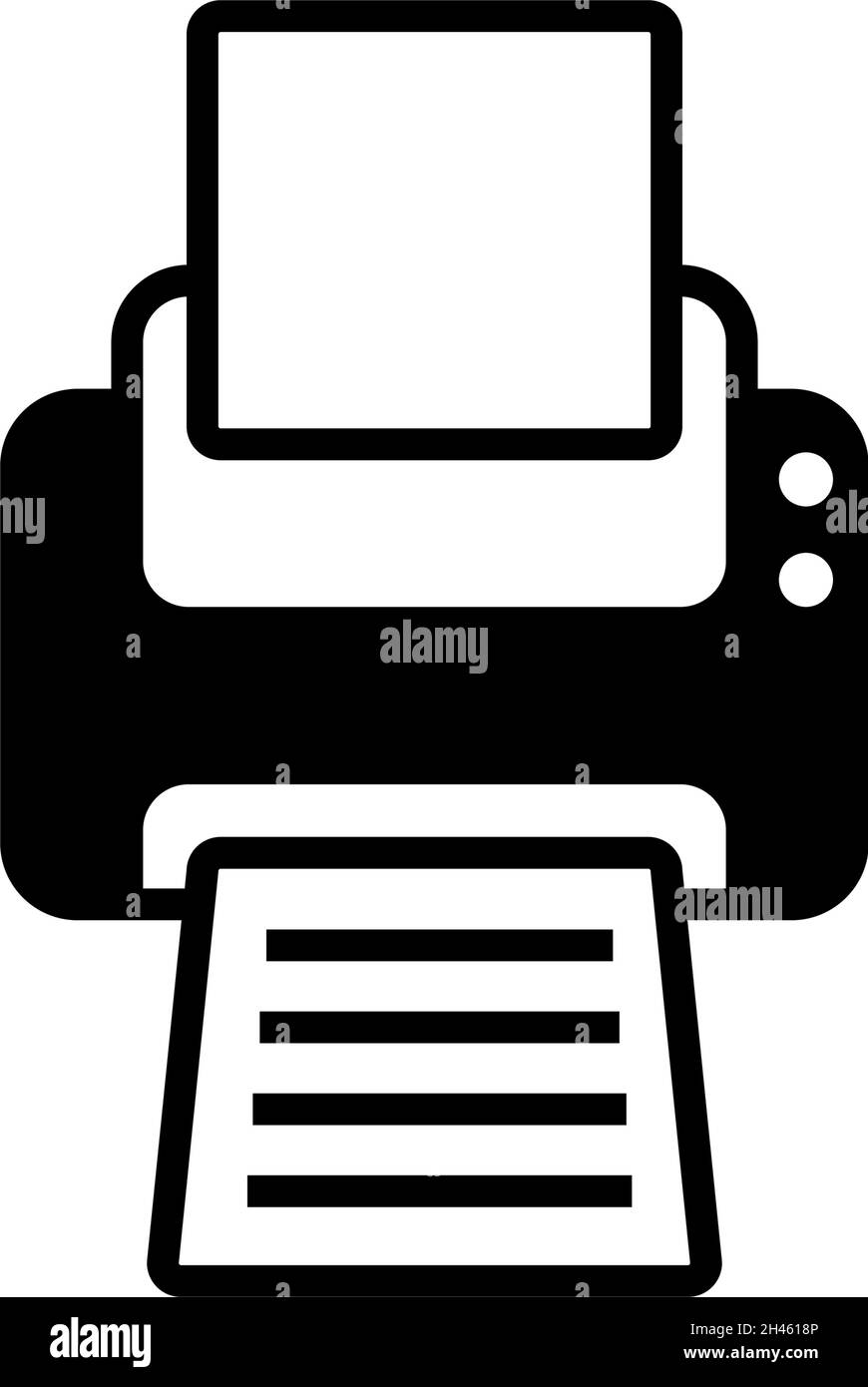 Printer icon Black and White Stock Photos & Images - Alamy