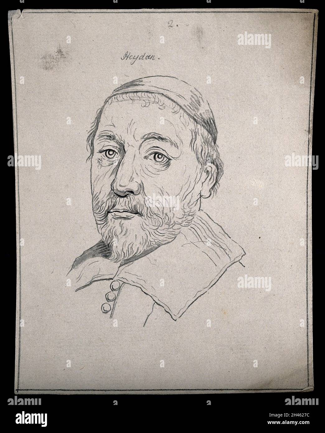 Heydan: portrait. Drawing, c. 1793 Stock Photo - Alamy