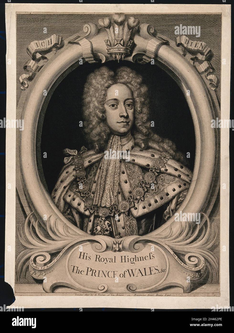 King george ii engraving hi-res stock photography and images - Alamy