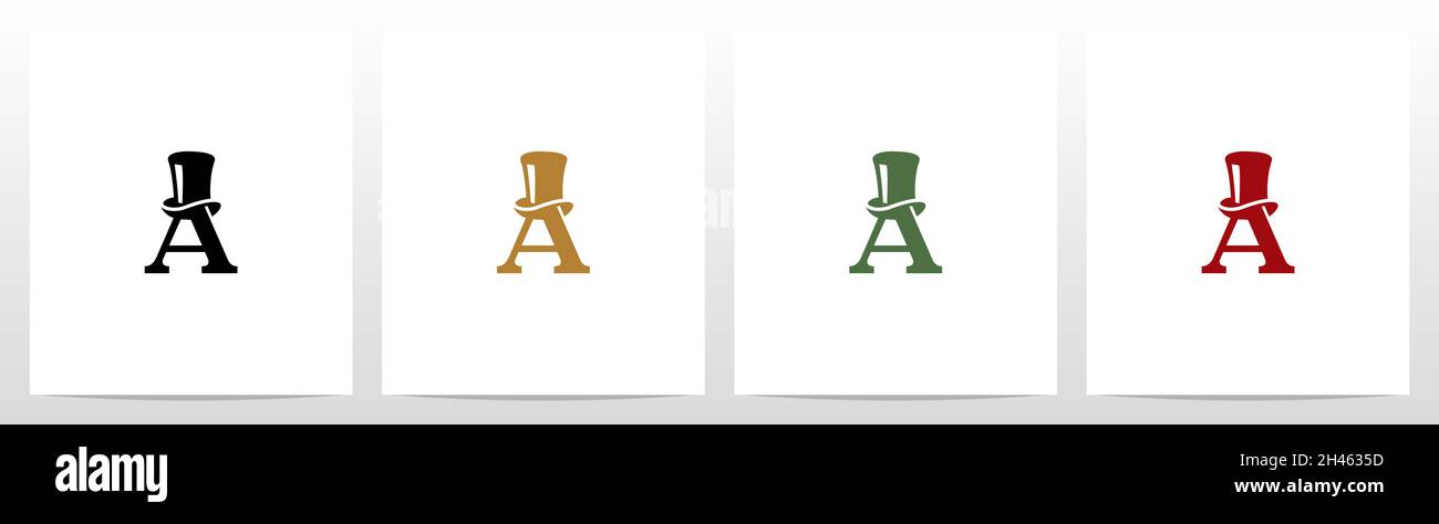 Top Hat On Letter Logo Design A Stock Vector Image & Art - Alamy
