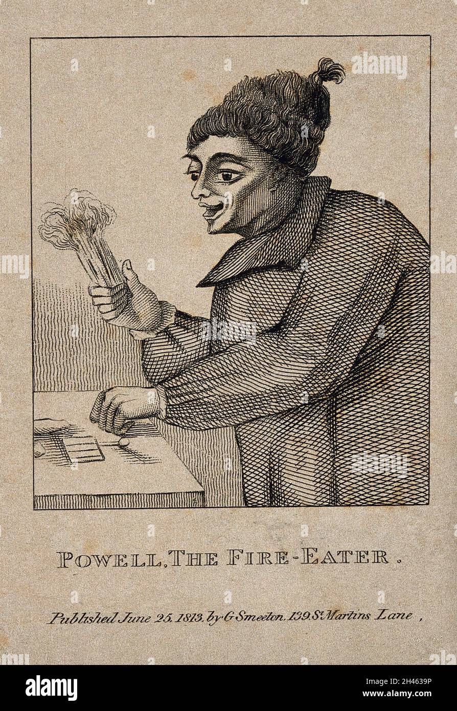 Fire eater 19th century hi-res stock photography and images - Alamy