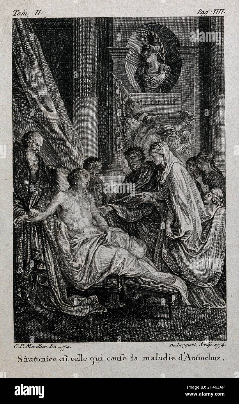 King Seleucus and Queen Stratonice are visiting Antiochus who is ...