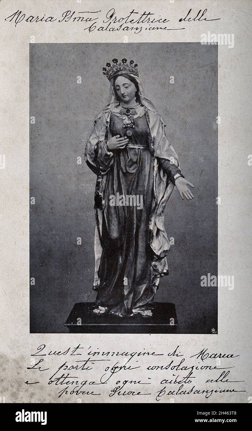 Saint Mary (the Blessed Virgin). Photogravure Stock Photo - Alamy