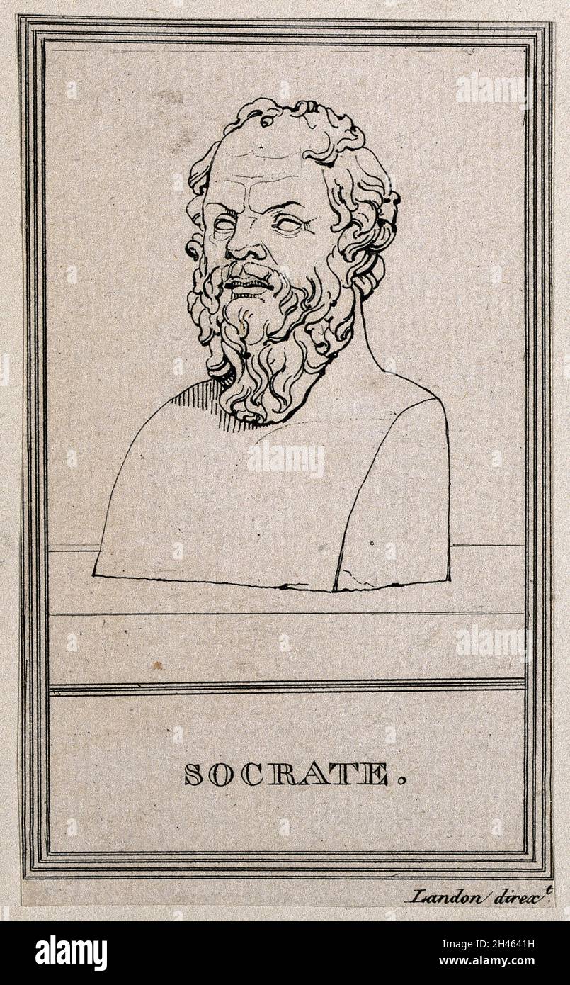 Socrates portrait in line hi-res stock photography and images - Alamy