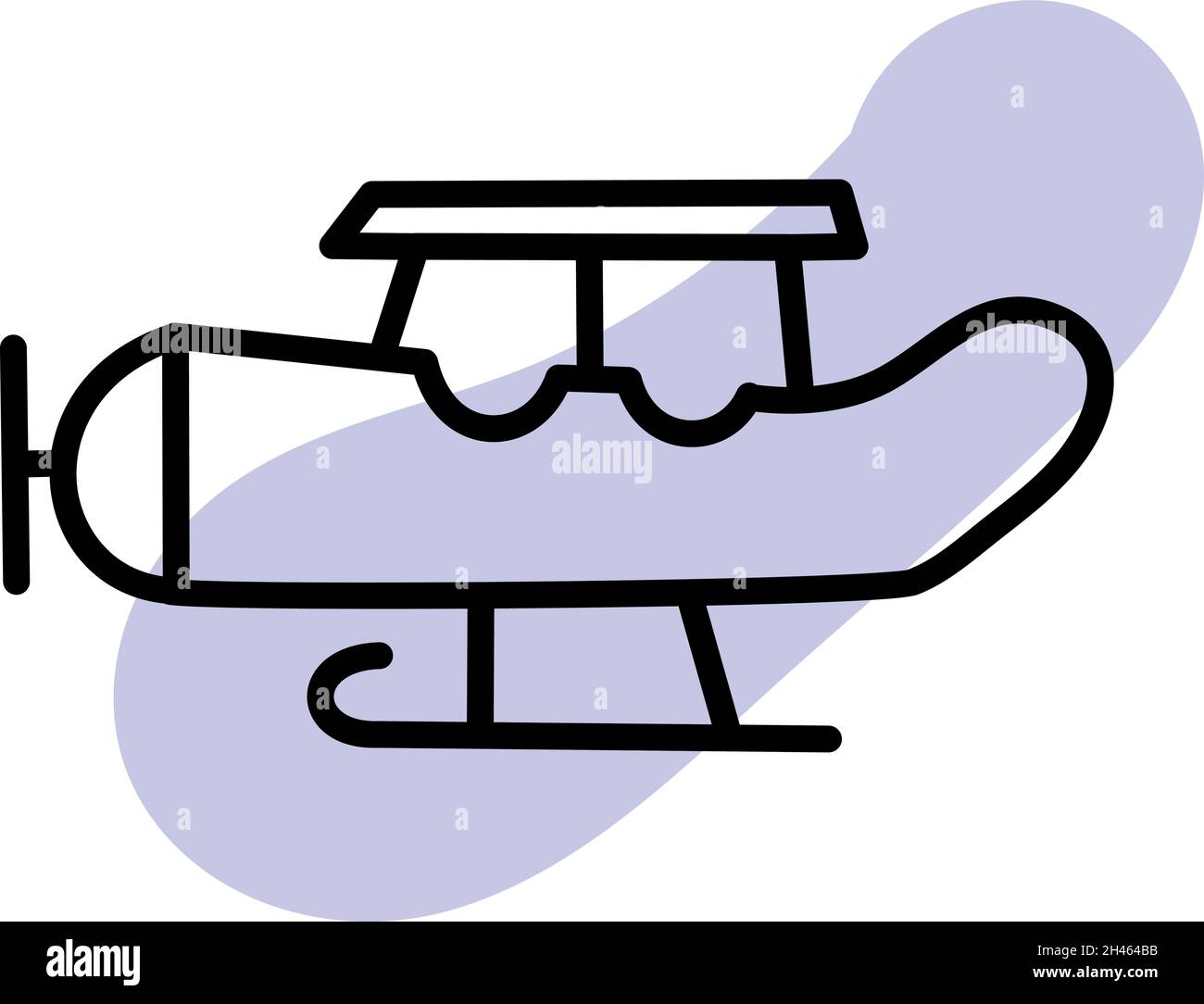Old plane isolated on Stock Vector Images - Alamy