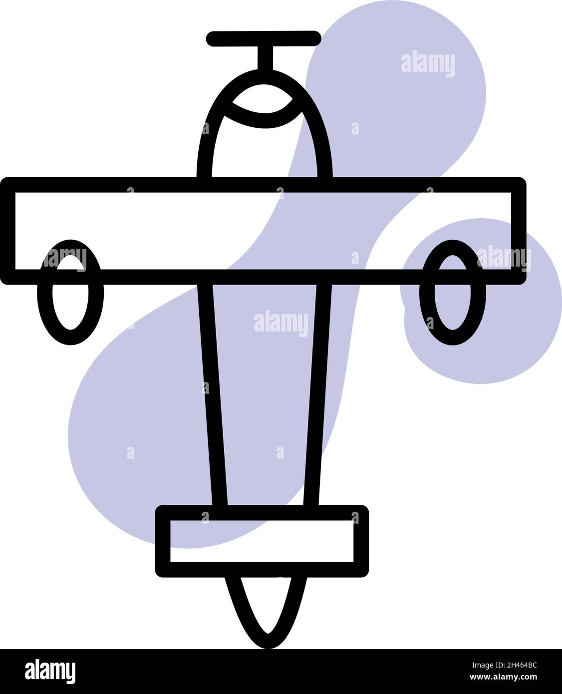 Aviation plane, illustration, vector, on a white background Stock ...