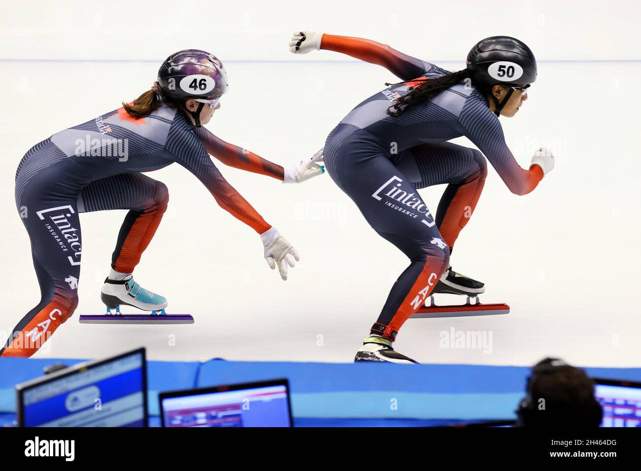 Nippon Gaishi Arena, Nagoya, Aichi, Japan. 29th Oct, 2021. (L-R) Danae ...
