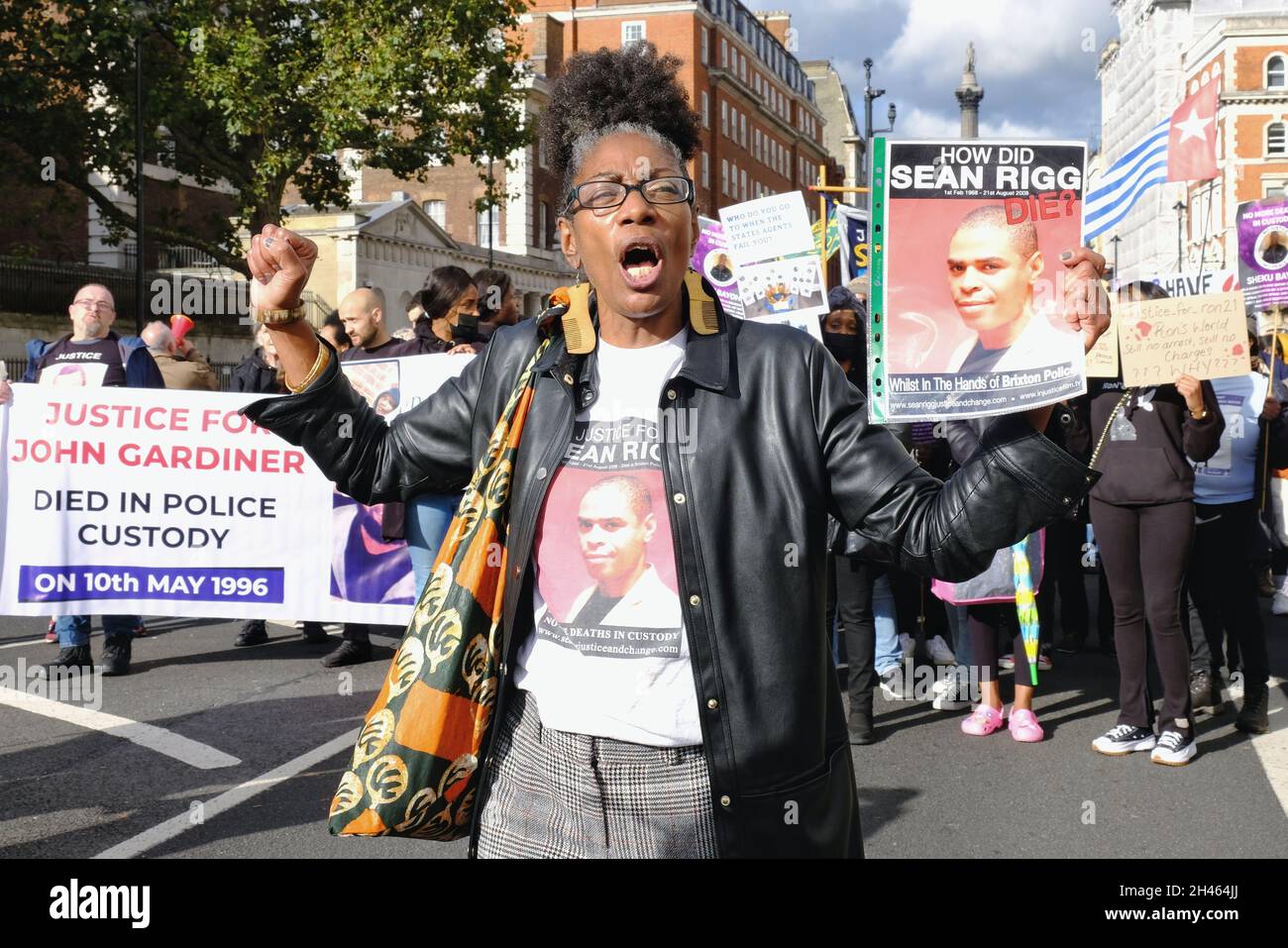 London, UK. Marcia Rigg the chair of the United Friends & Family ...