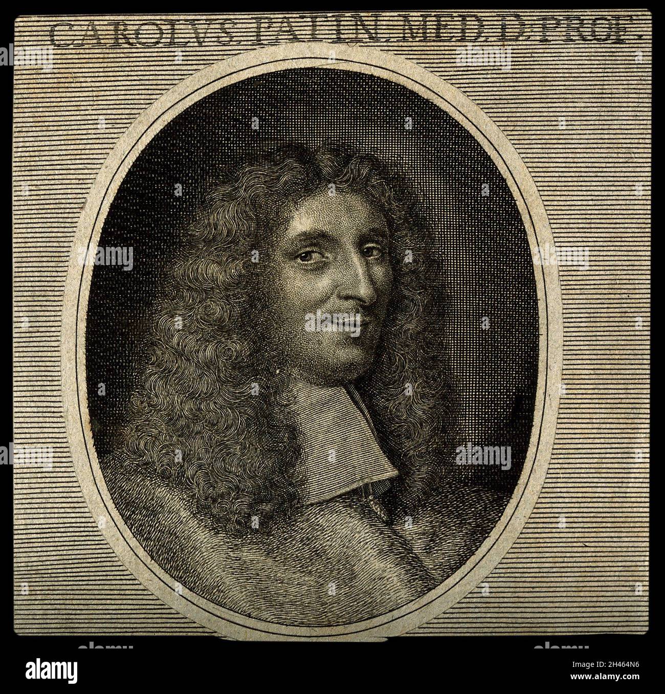 Charles Patin. Line engraving Stock Photo - Alamy