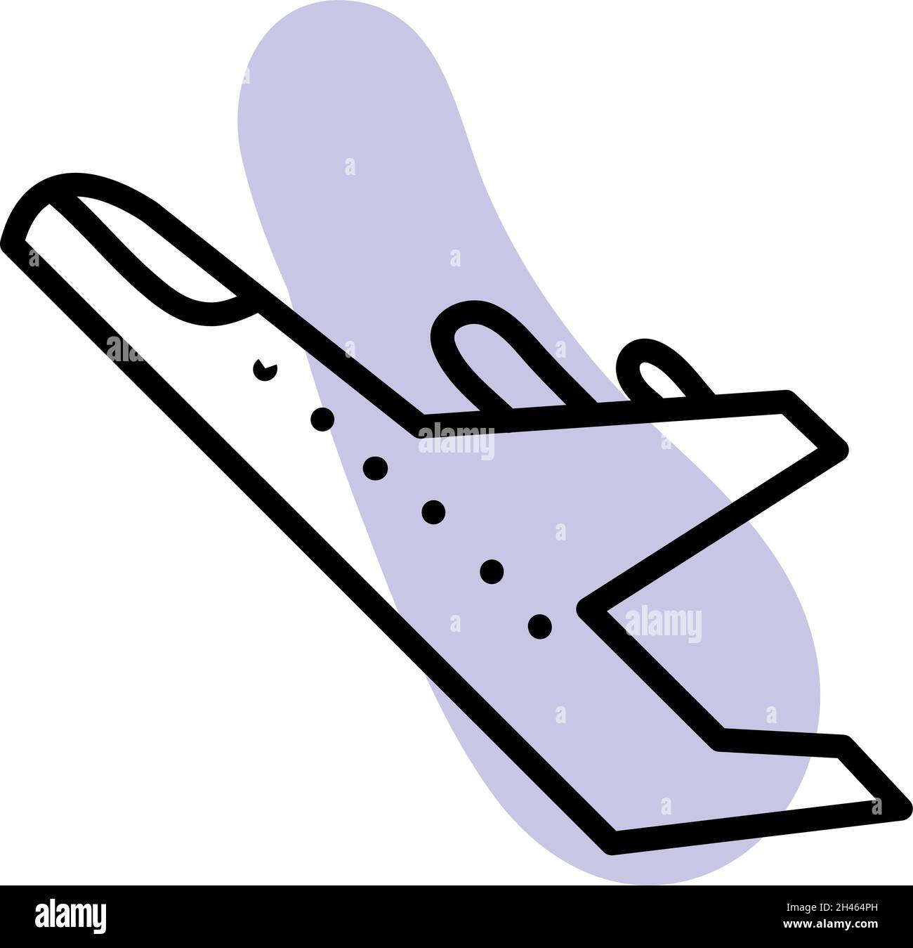 Airplane on boarding icon Stock Vector Images - Alamy