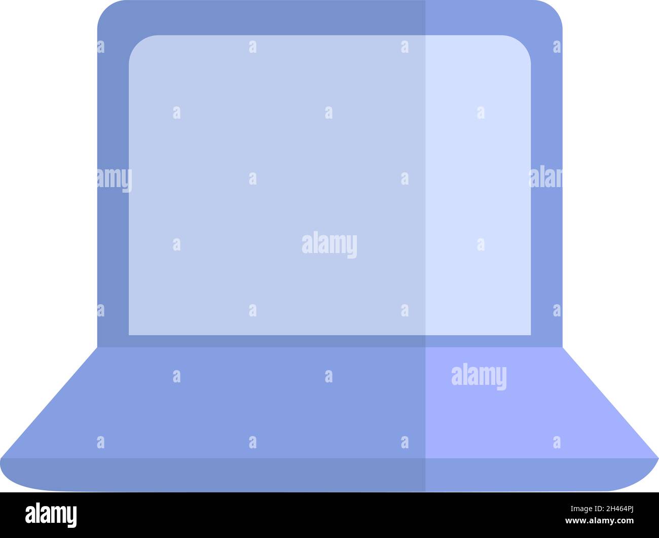 Blue laptop, illustration, vector, on a white background Stock Vector ...