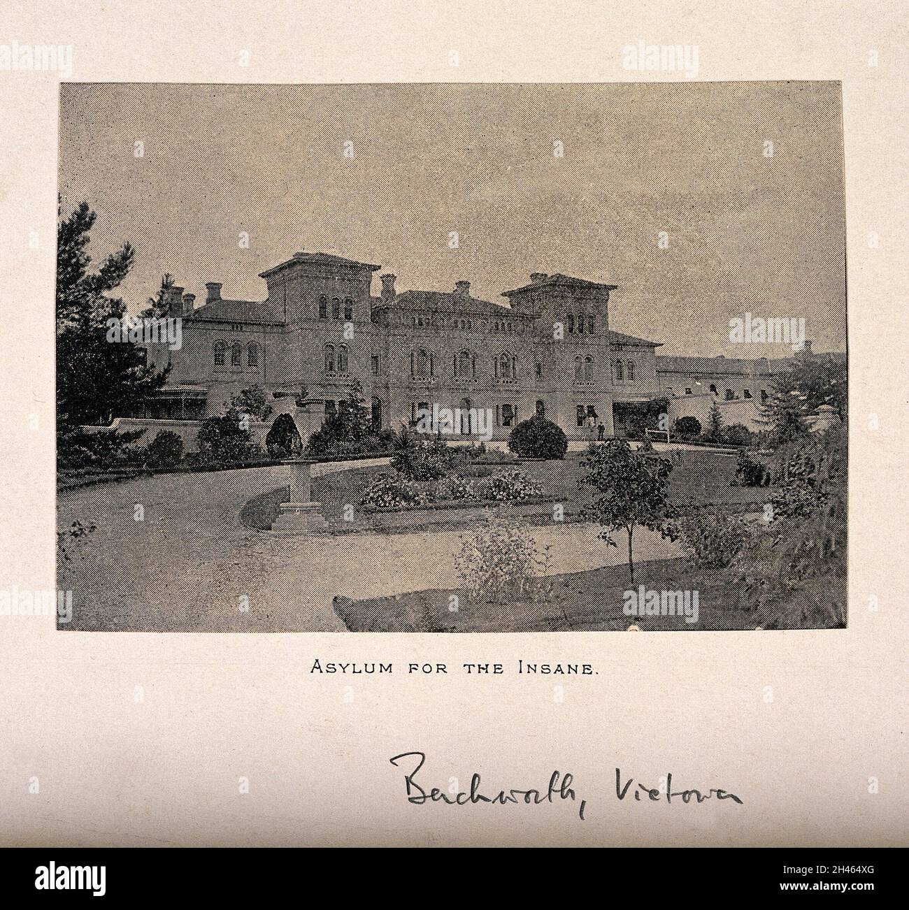 Frontal view of the insane asylum, Beechworth, Victoria (Australia ...