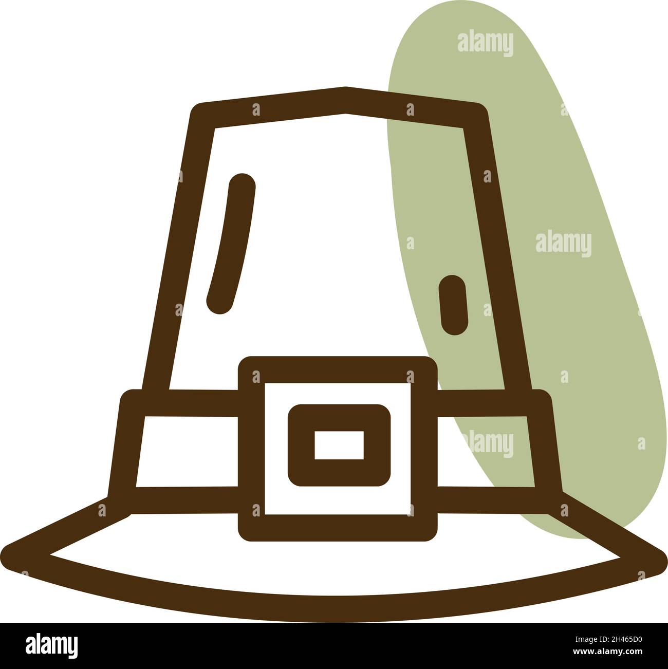 Autumn fancy hat, illustration, vector, on a white background Stock ...