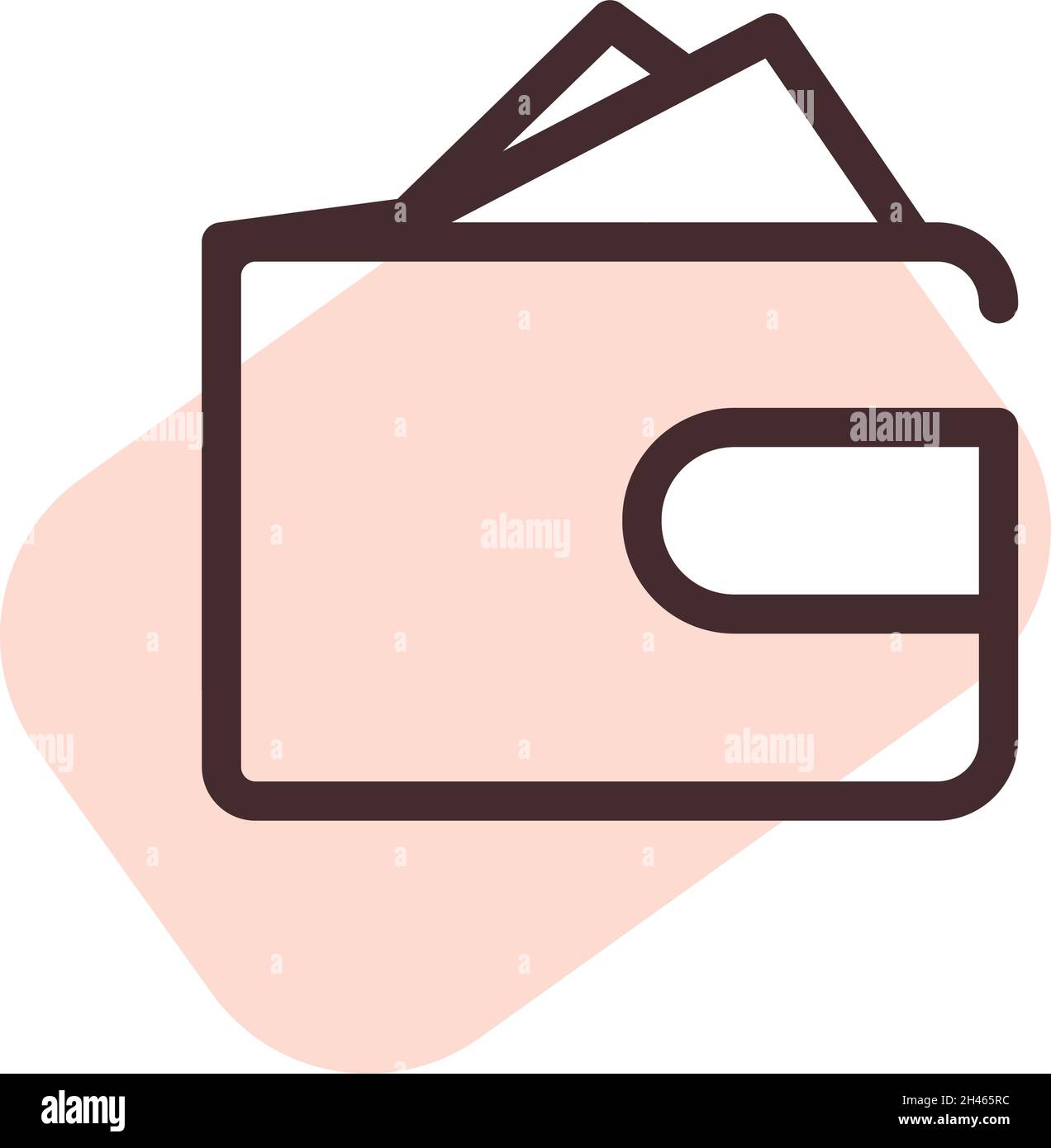 Bank wallet, illustration, vector, on a white background Stock Vector Image & Art - Alamy