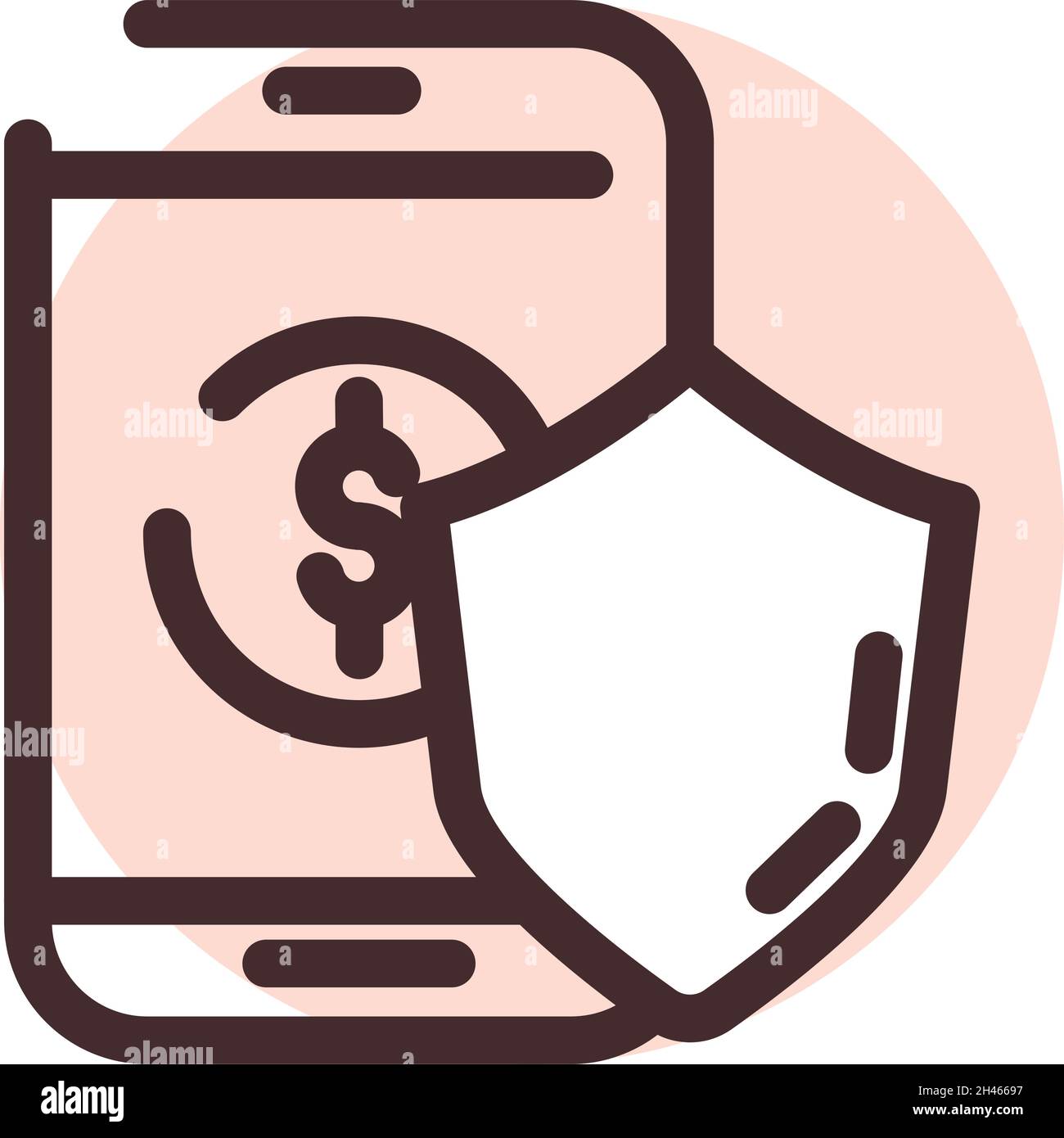 Payment security, illustration, vector, on a white background Stock ...