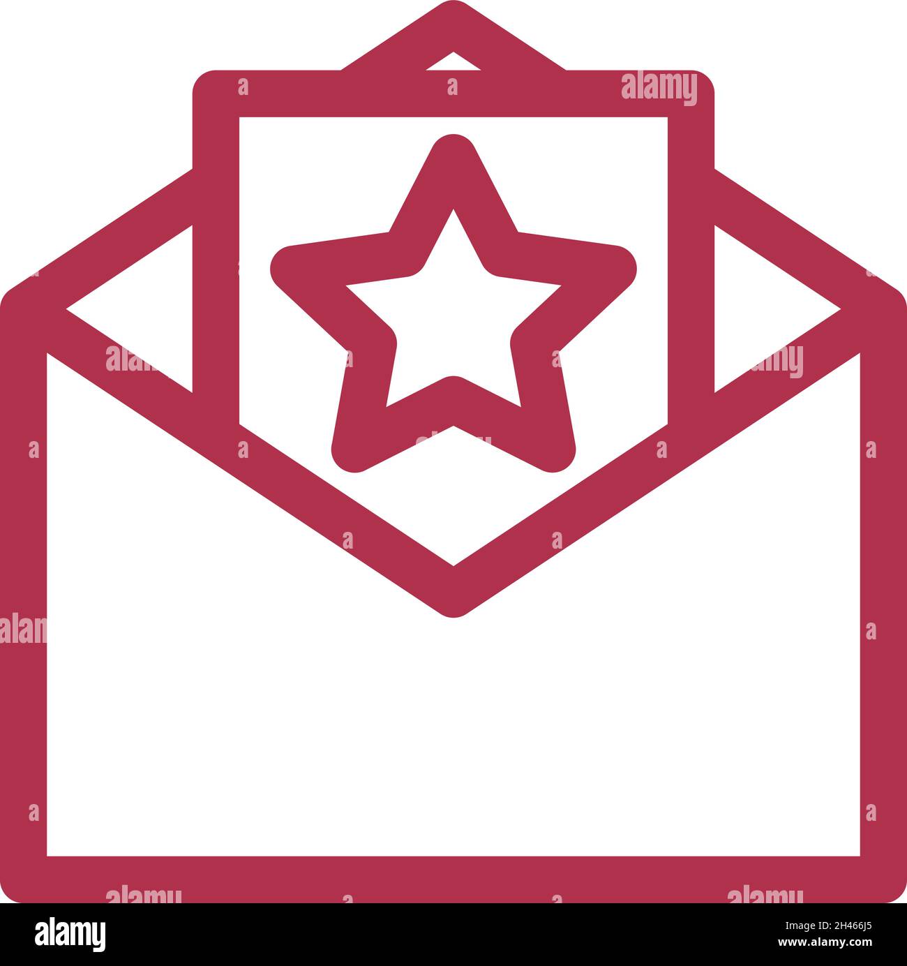 Birthday mail, illustration, vector, on a white background Stock Vector ...