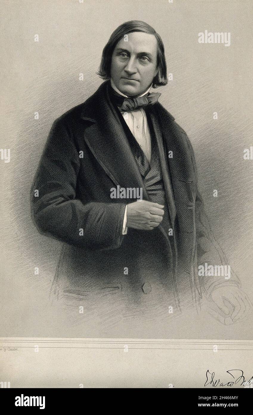Edward Forbes. Lithograph after A. Claudet Stock Photo - Alamy