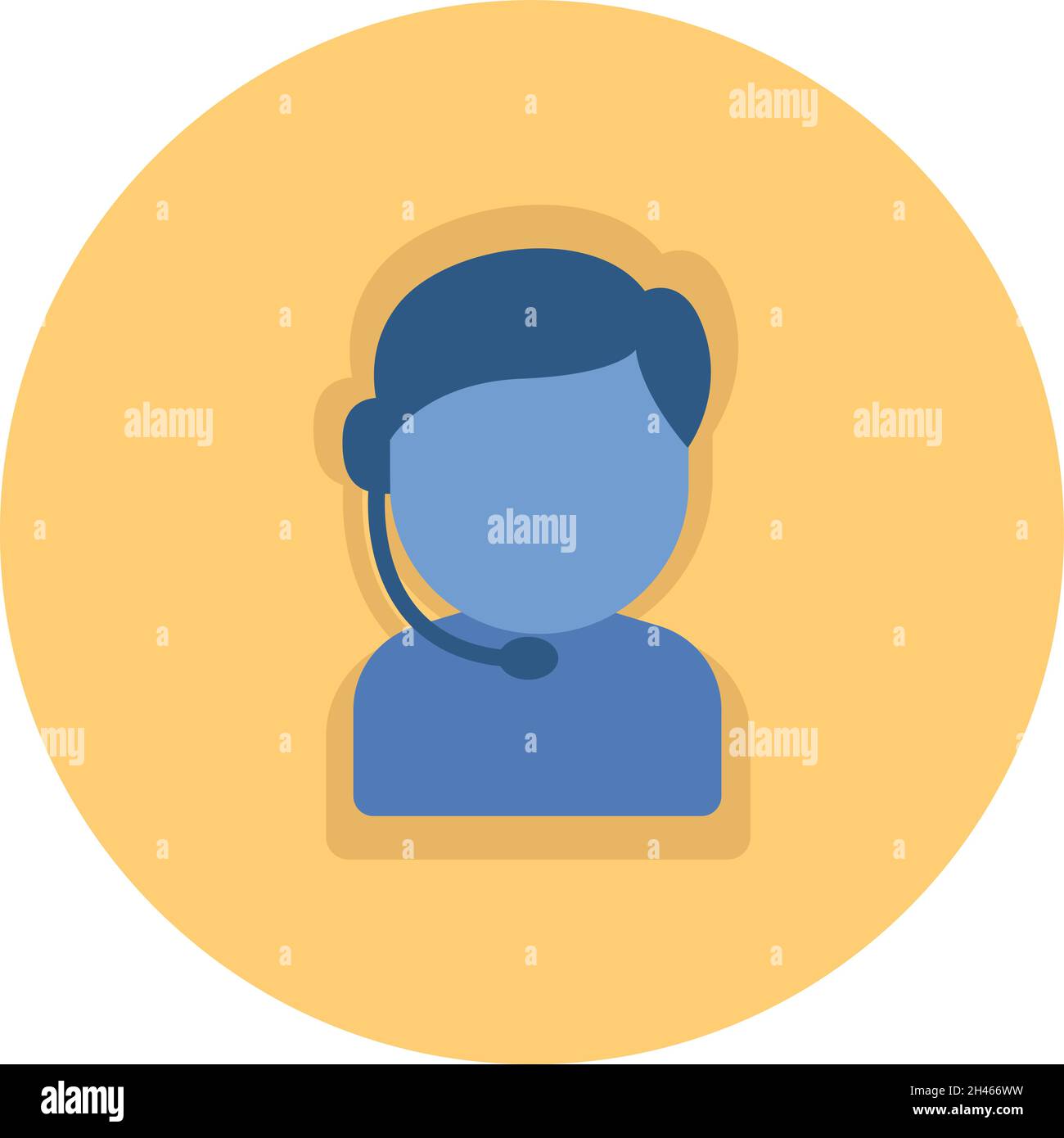 Bank employee, illustration, vector, on a white background Stock Vector ...