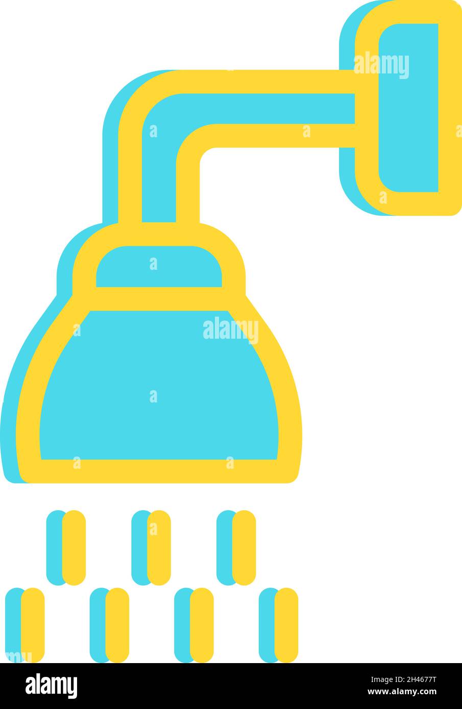 Shower water splash soap Cut Out Stock Images & Pictures - Alamy