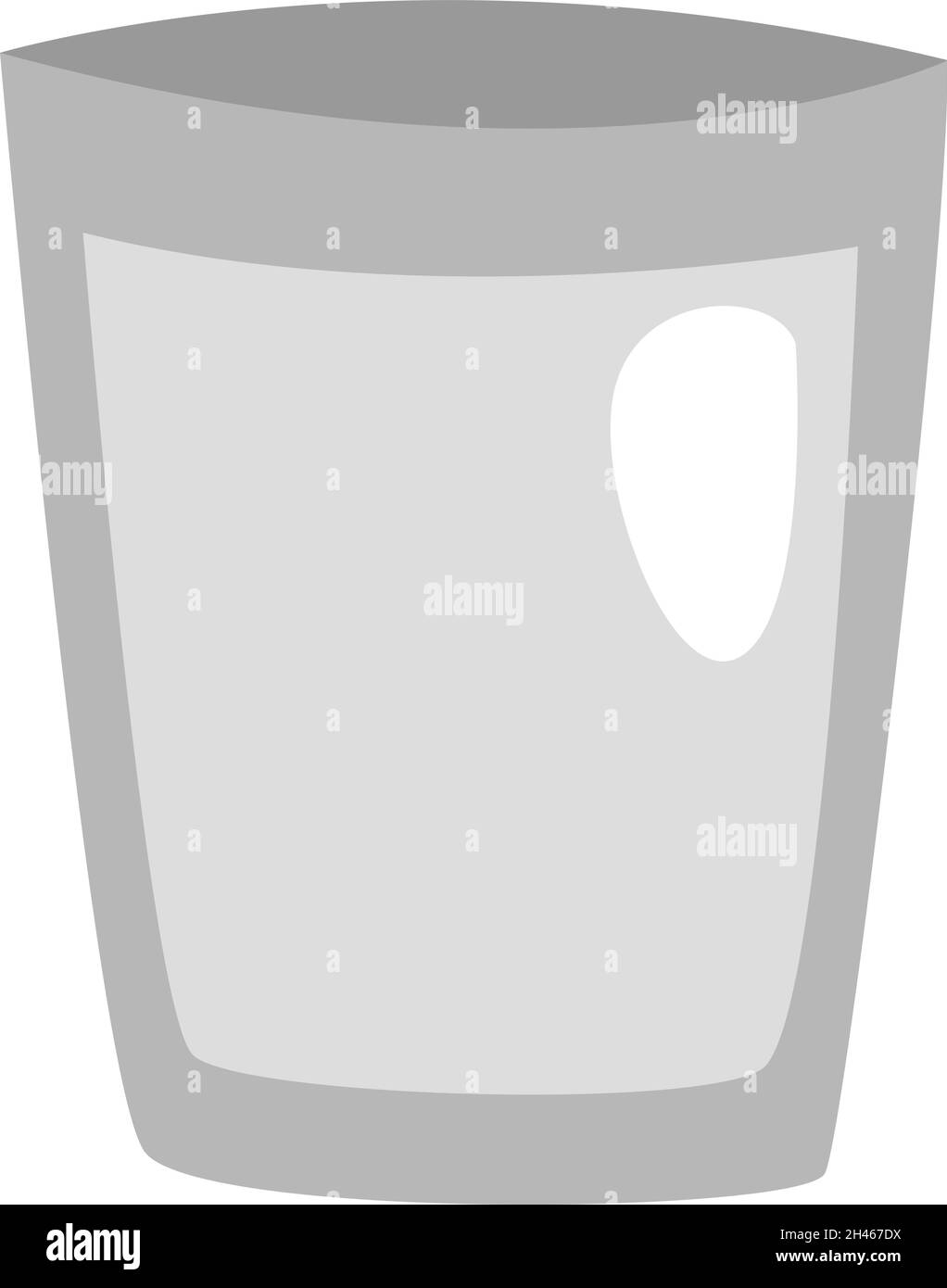 Empty glass, illustration, vector, on a white background Stock Vector ...