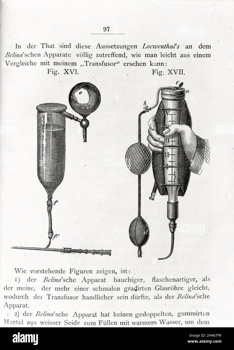 Instruments for blood transfusion, late 19th Century Stock Photo - Alamy