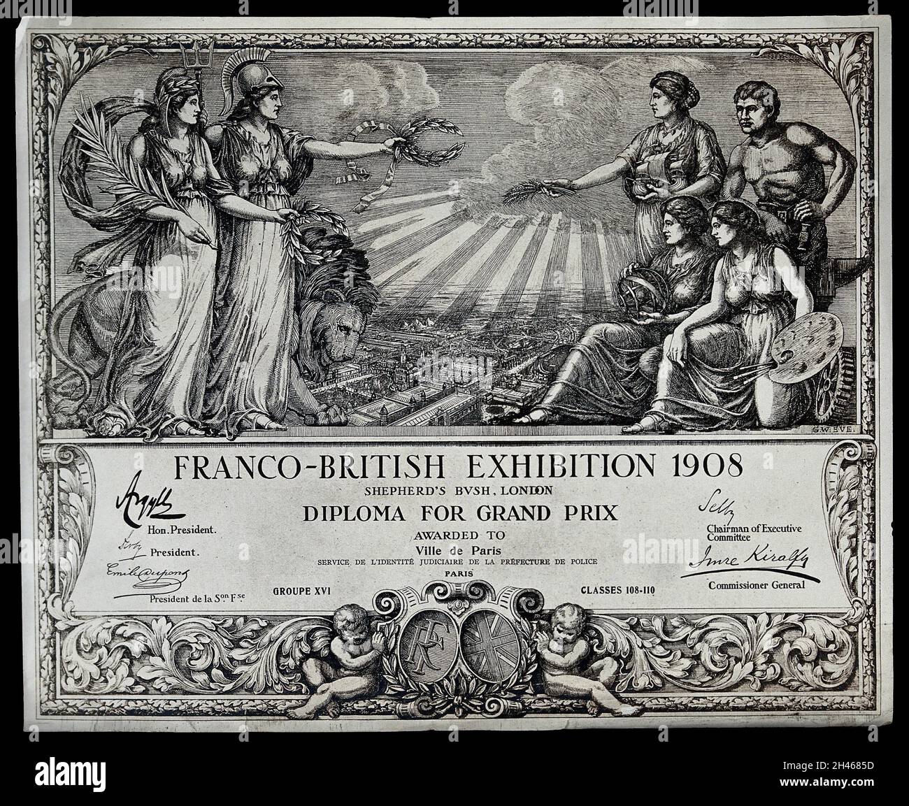 1908 franco british exhibition hi-res stock photography and images - Alamy