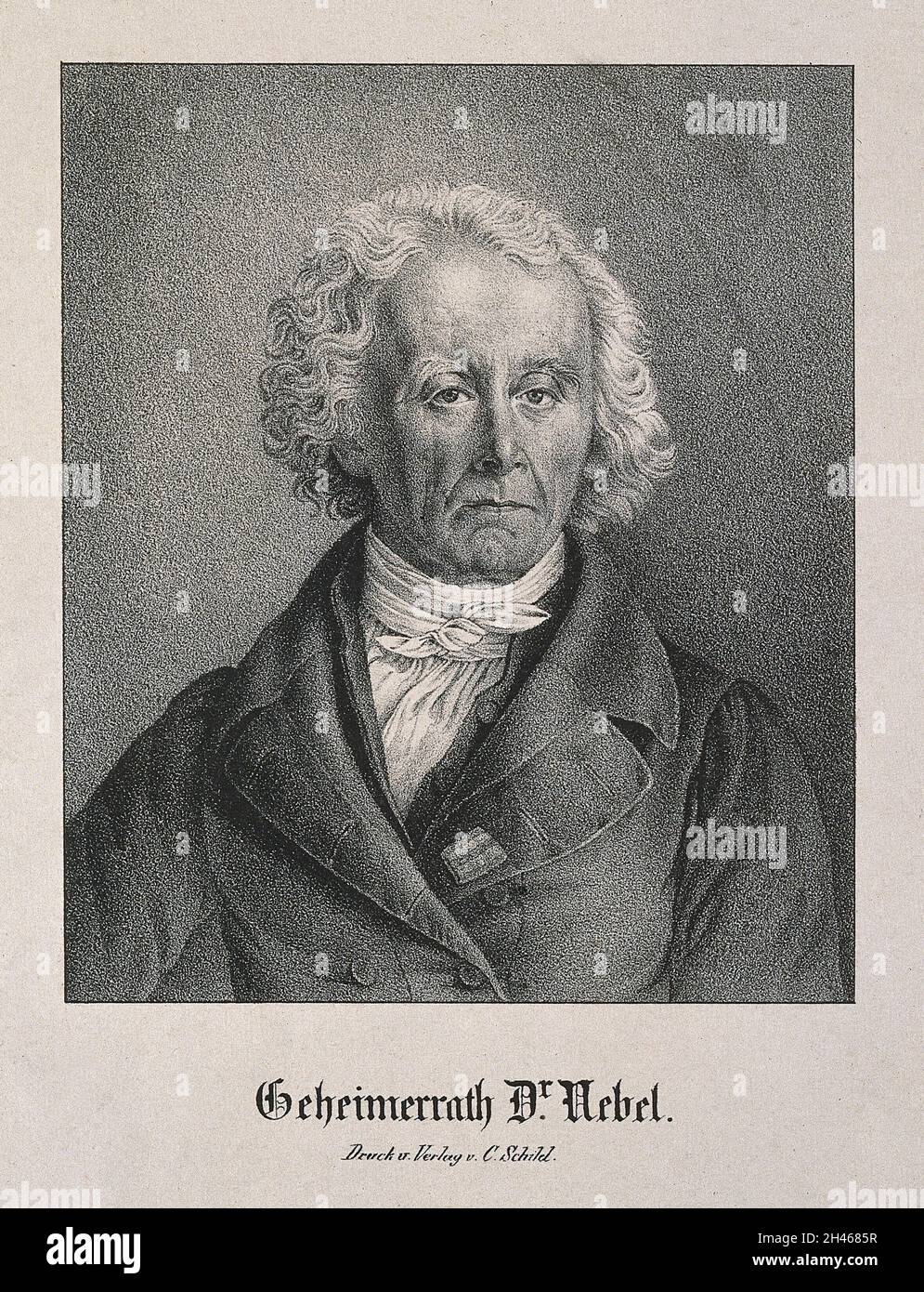 Ernst Ludwig Wilhelm Nebel. Lithograph Stock Photo - Alamy