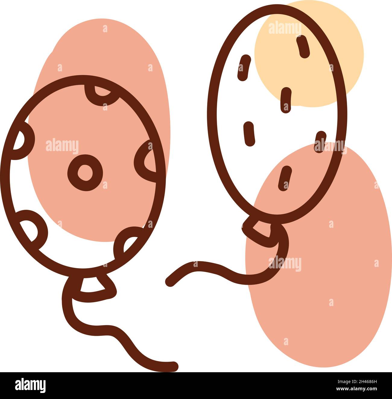 Circus balloons, illustration, vector, on a white background Stock ...