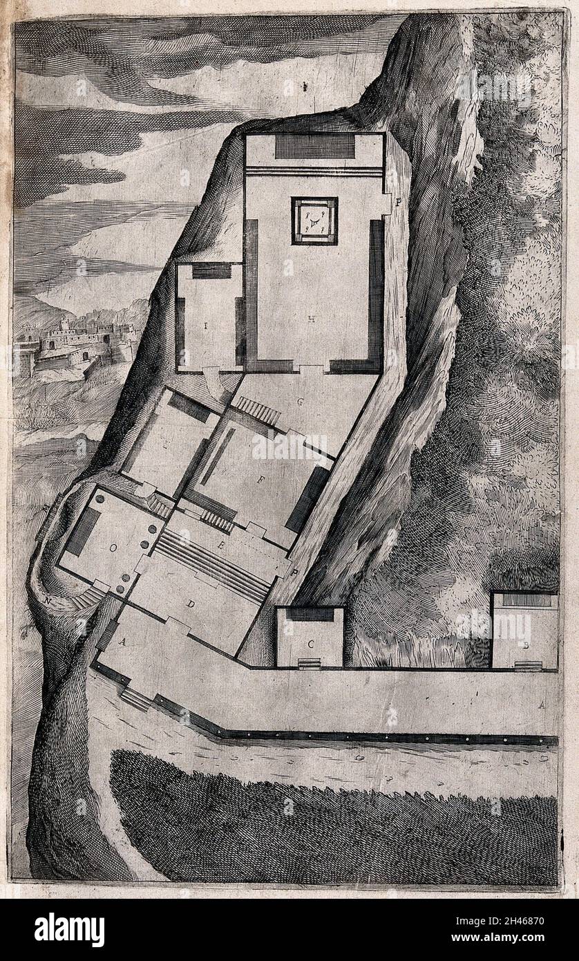 Ground plan of the church on Mount Verna. Engraving attributed to D ...